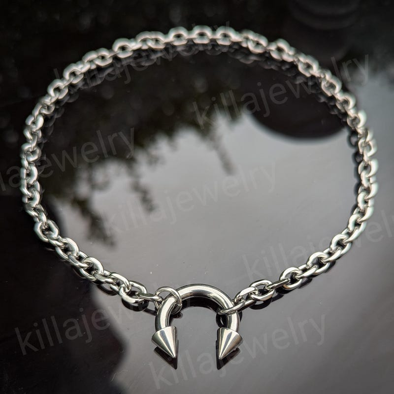 Steel Chain Piercing - Etsy UK