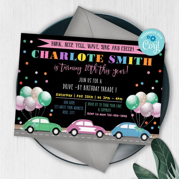 Drive in Invitation - Etsy