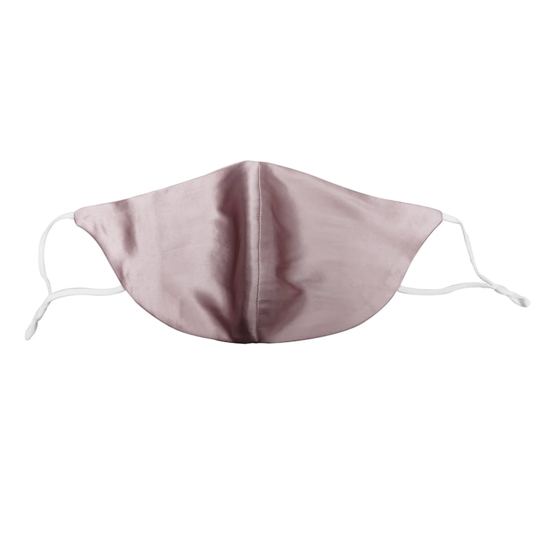 100% Mulberry Silk Face Mask With Nose Wire & Filter Pocket, Adjustable ...