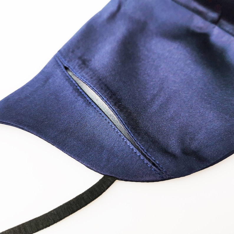 100% Mulberry Silk Face Mask With Nose Wire & Filter Pocket, Adjustable ...