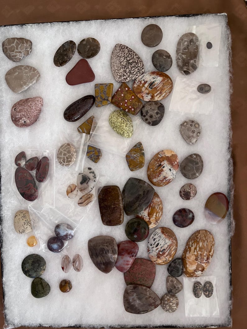 Natural Hand-gathered and Hand-polished Collection of Agate, Chert and ...