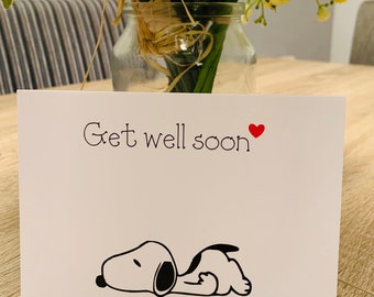 Snoopy Get Well - Etsy