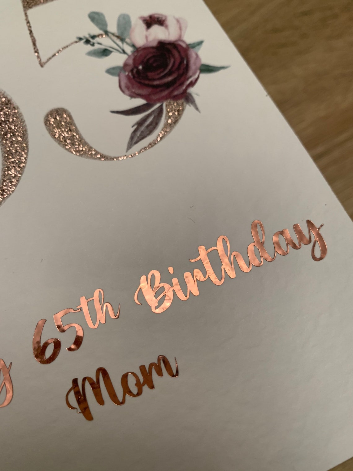 65th Birthday Card Happy Birthday Mom Mum Mam Any Age | Etsy Canada