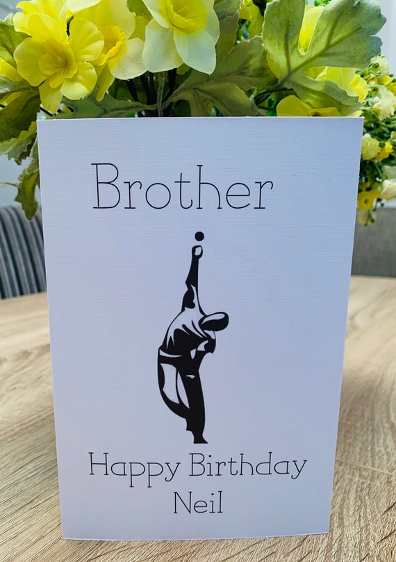 Cricket Card/personalised Birthday Card/brother/dad/uncle | Etsy