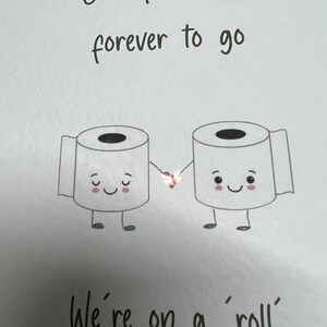 One Year Anniversary Card. Paper Anniversary Card. First Anniversary ...