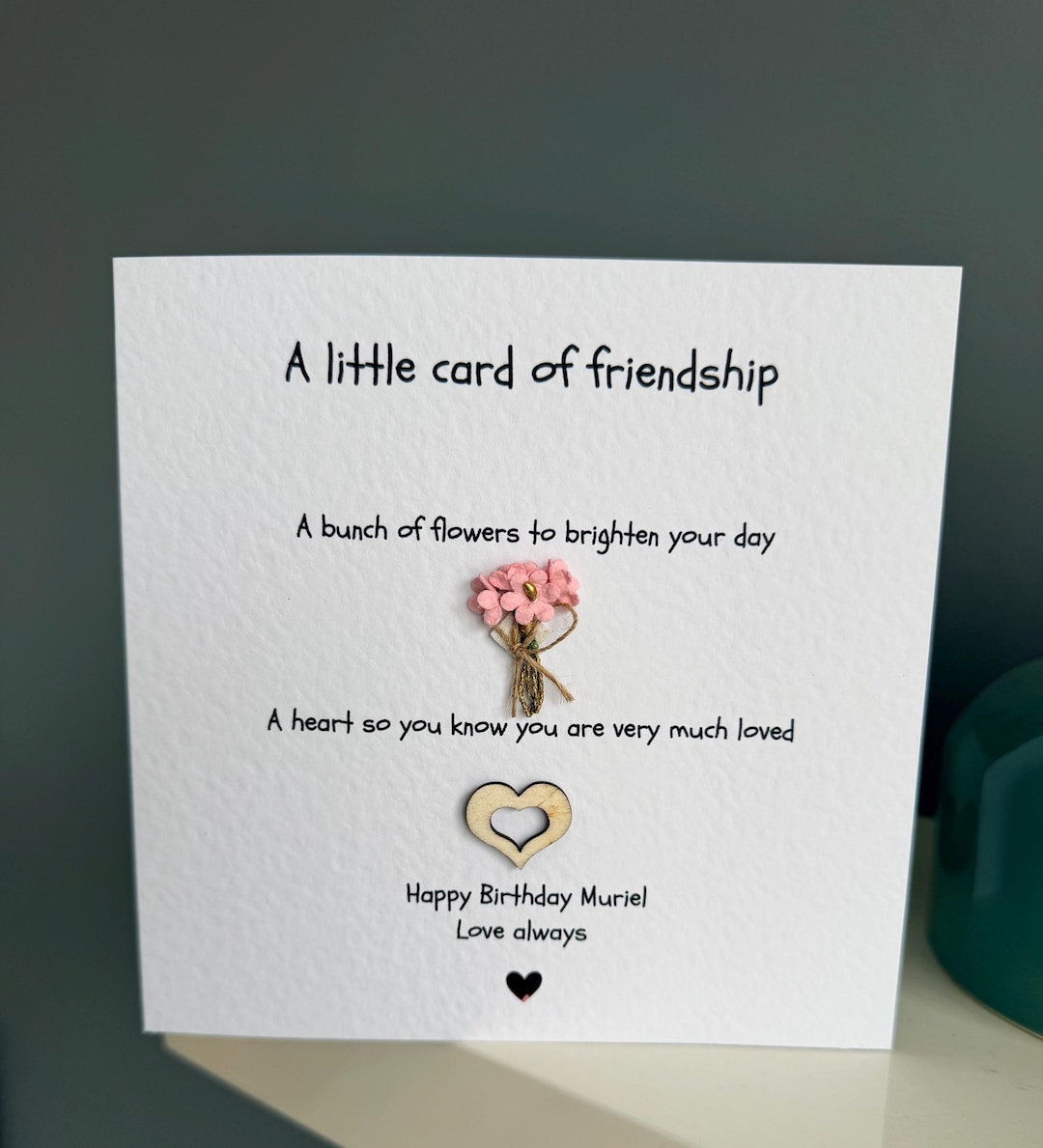 Friendship Card. Friendship Affirmation Card. Friend Appreciation Card ...