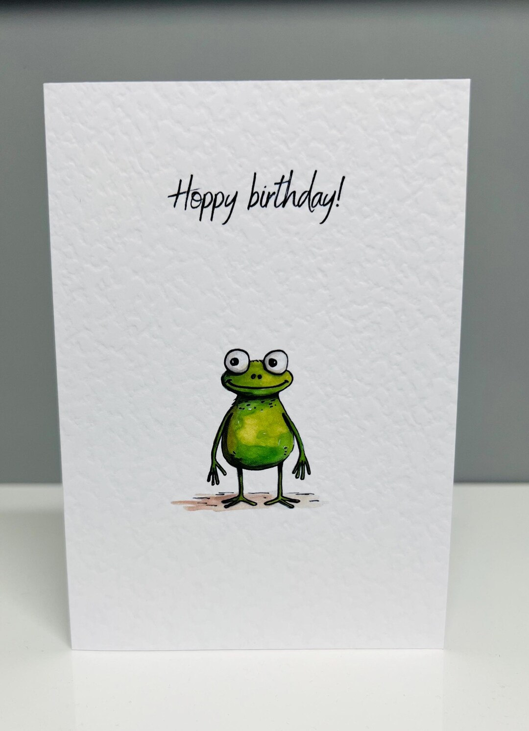 Hoppy Birthday Frog Card. Cute Birthday Frog Card. Happy Birthday Frog ...