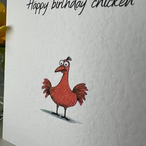 Happy Birthday Chicken. Birthday Card for Any Recipient. - Etsy