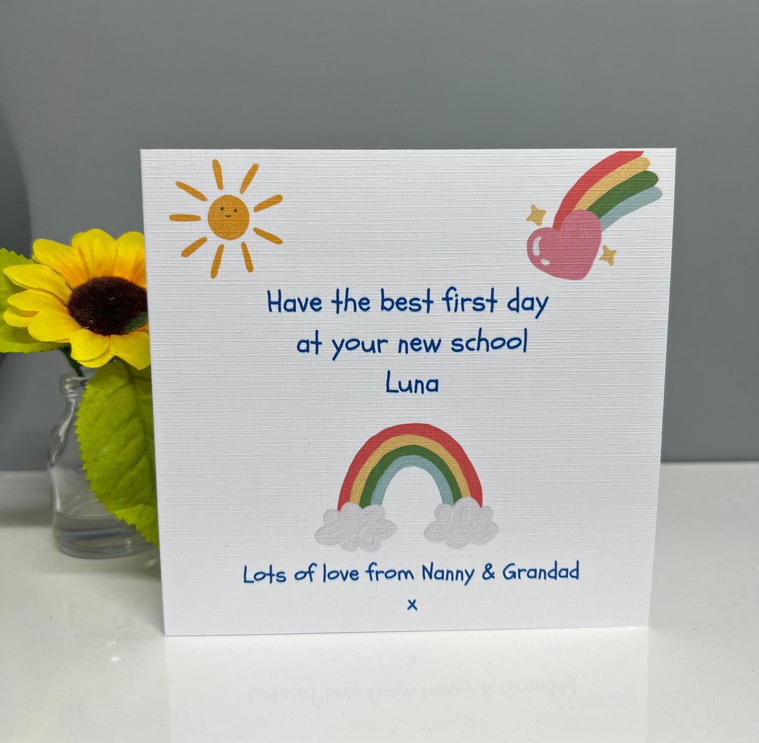 New School Card. Good Luck in Your New School Card. Have the Best First ...