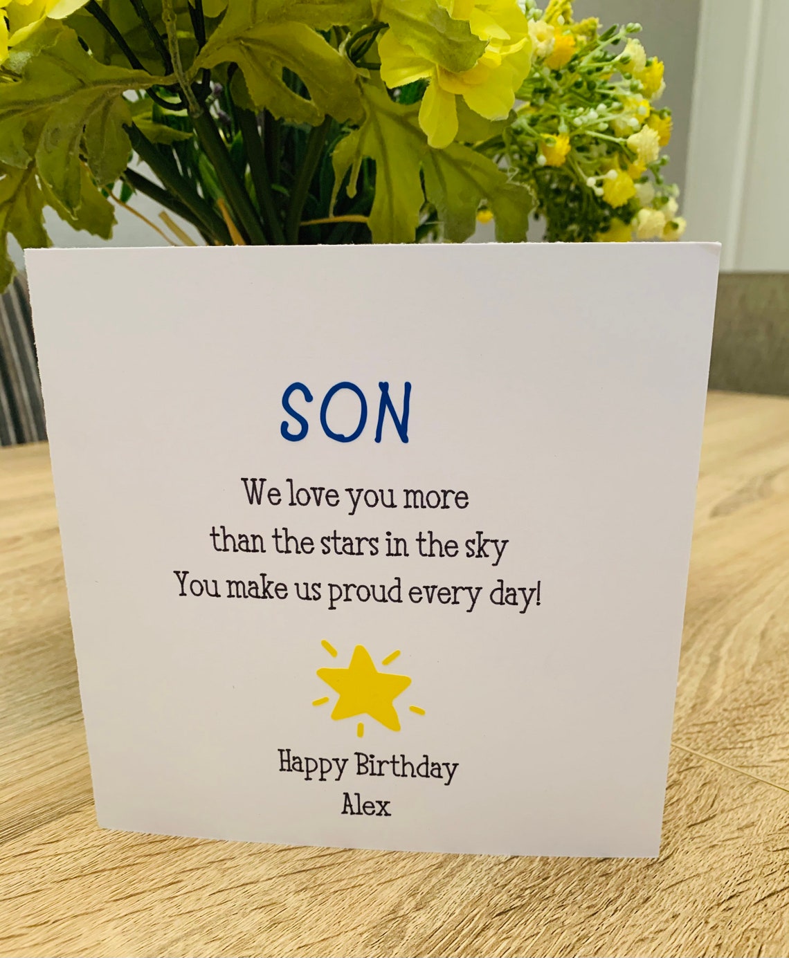 Son Birthday Card Personalised Proud of You Son | Etsy Son Birthday Card Personalised Proud of You Son | Etsy