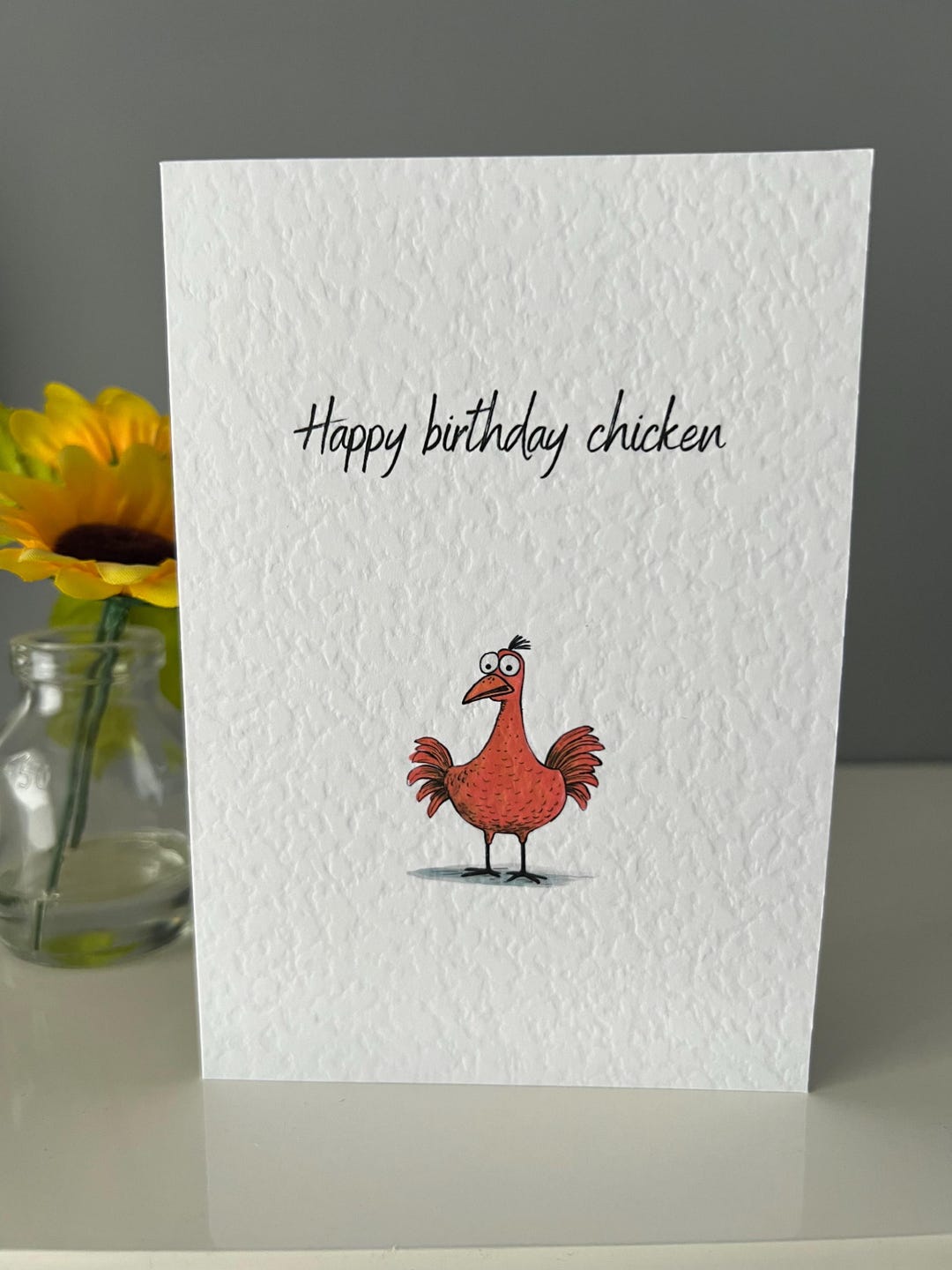 Happy Birthday Chicken. Birthday Card for Any Recipient. - Etsy