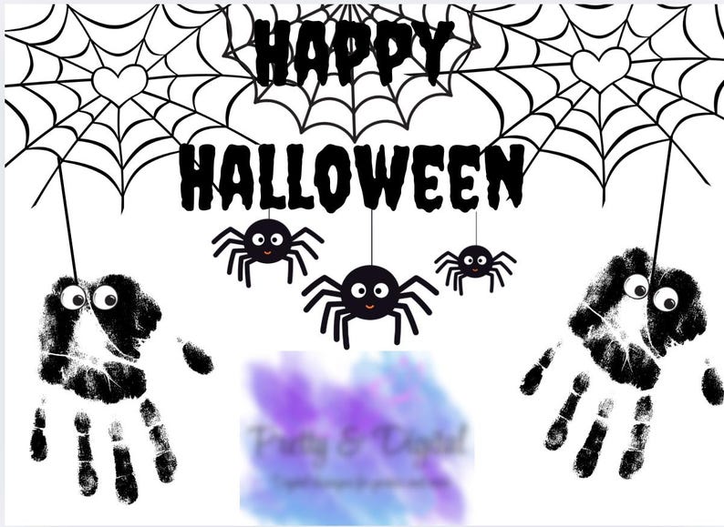 Halloween Handprint Crafts - Etsy