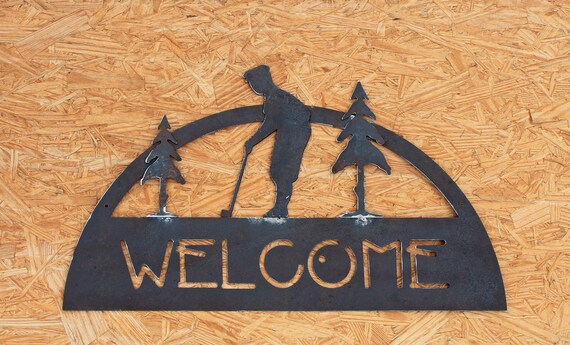 Golfing Welcome Sign - Etsy