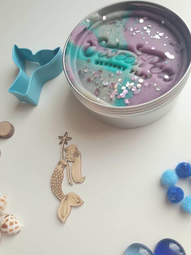 Mermaid Mini Playdough Kit - Etsy
