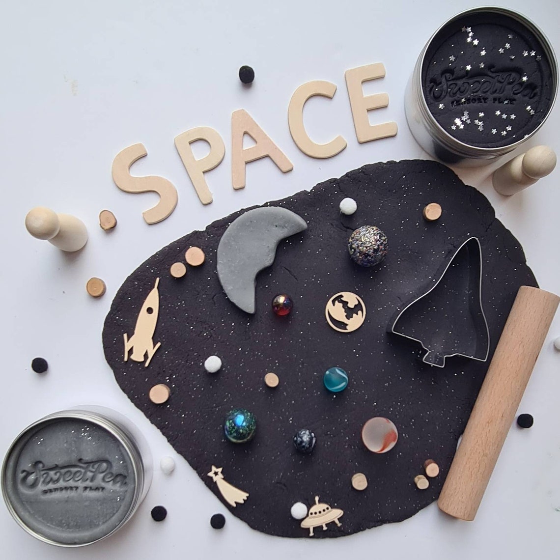 Space Playdough Kit - Etsy UK