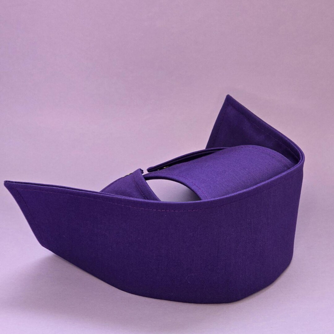 Purple Nurse Hat | Retro Medical Cap | 1940s Cosplay Garrison Hat ...