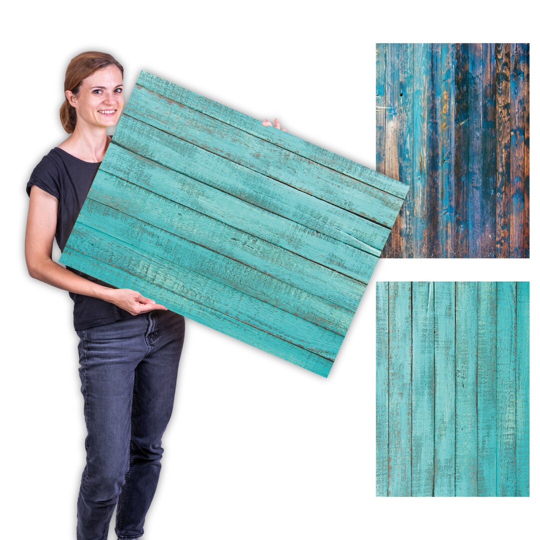 Flatlay Table Top Photo Backdrop for Instagram & Food Photography Wood ...
