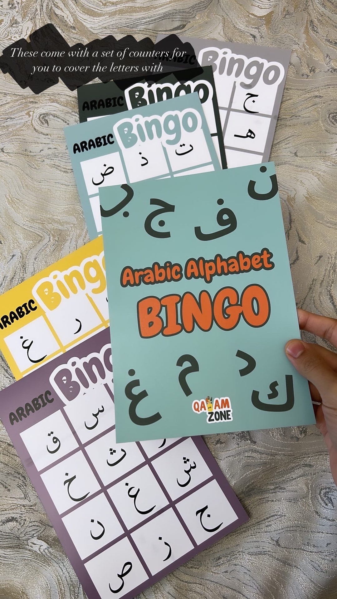 Arabic Alphabet Bingo Game - Etsy