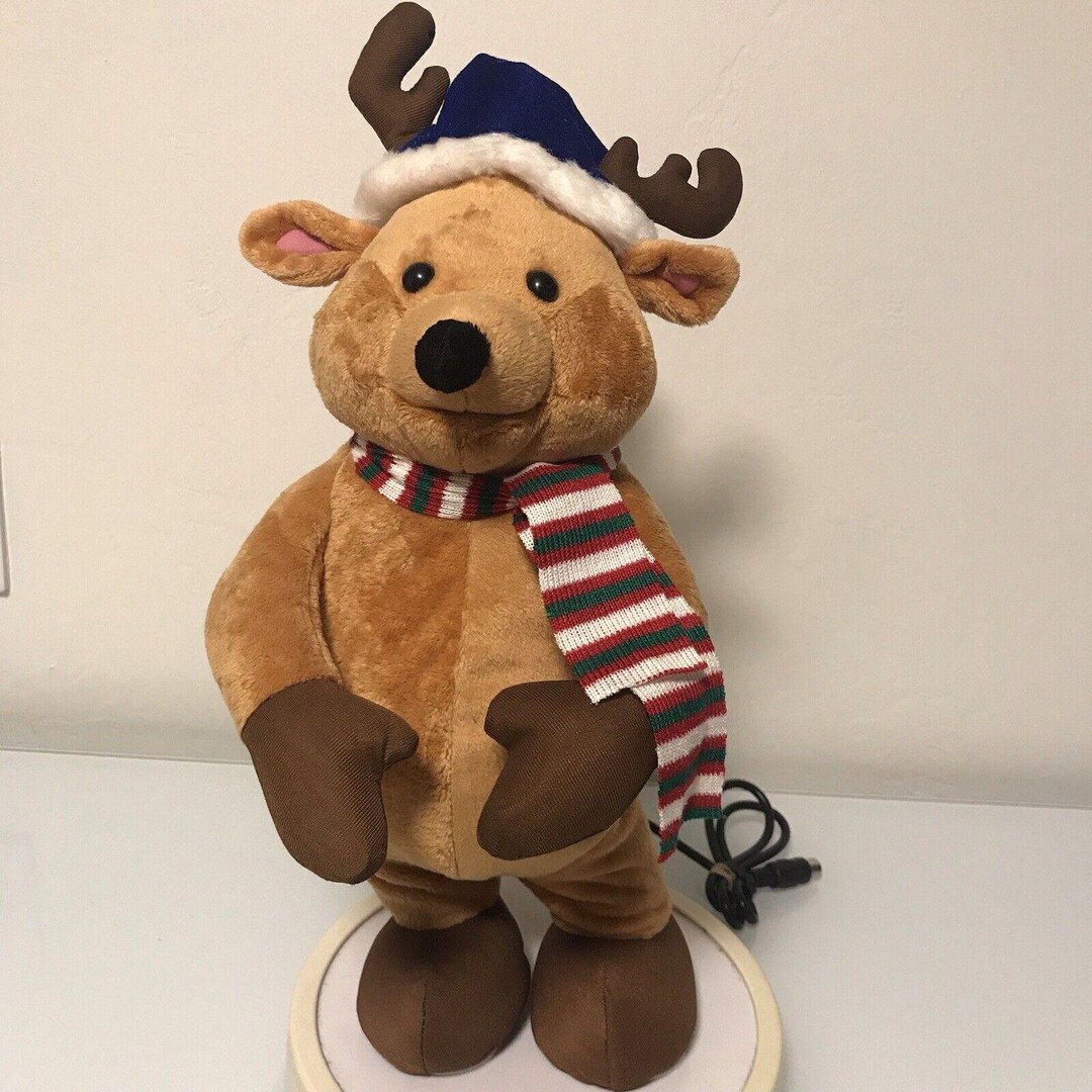 Gemmy Animated Reindeer With Turntable Base 6 Pin Connector ME-4372 ...