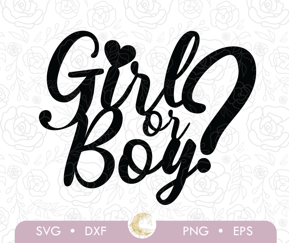 Boy or Girl Svg Boy or Girl Cake Topper Svg Cake Topper Svg | Etsy