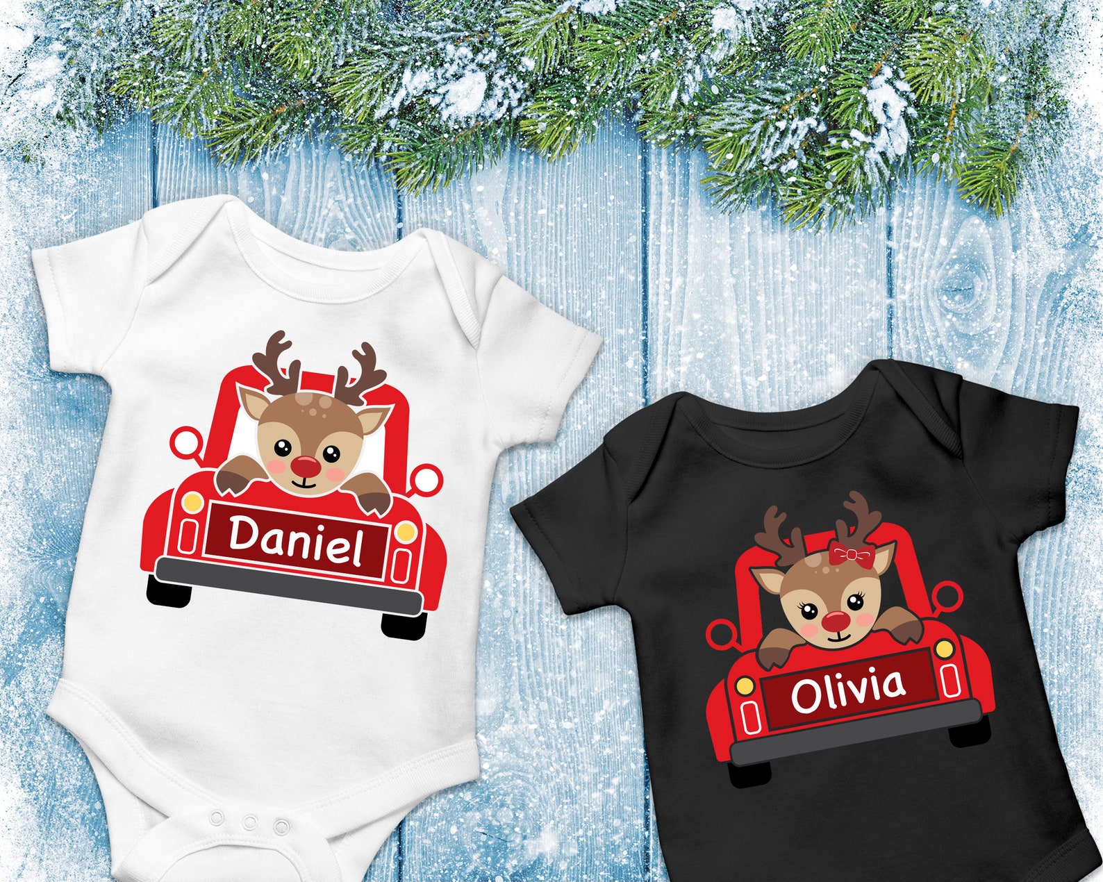 Christmas Truck Monogram Svg Reindeer Face Monogram Svg - Etsy