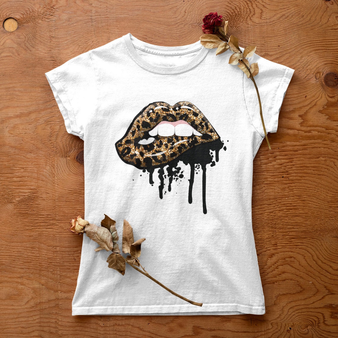 Leopard Gold Lips Sublimation Dripping Gold Lips PNG Leopard - Etsy