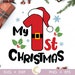 My First Christmas SVG, Baby Santa Christmas Number Design SVG ...