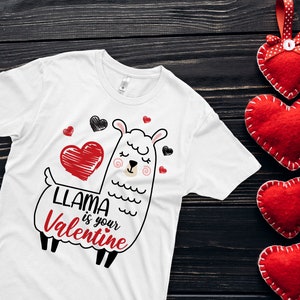 Llama is Your Valentine Svg, Love Llama Svg, Llama Svg, Happy Valentine ...