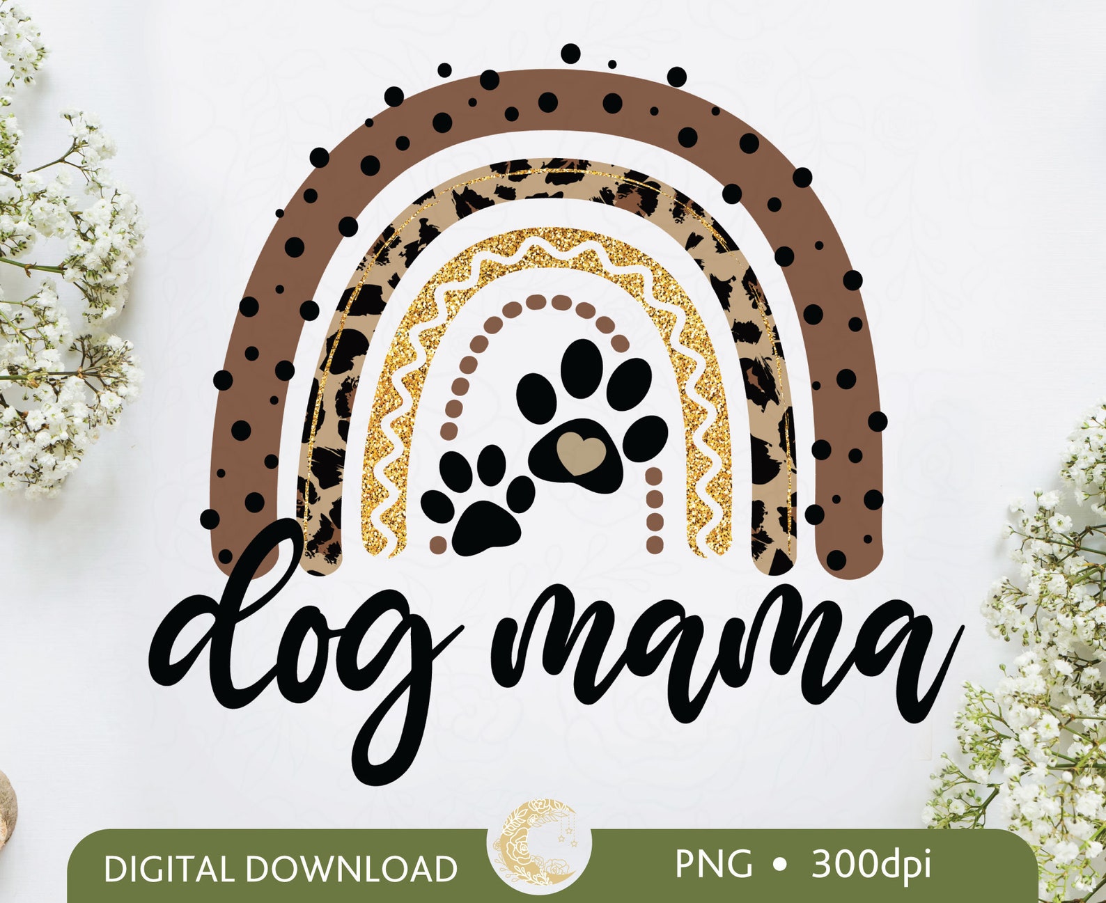 Dog Mama Rainbow PNG Fur Mama PNG Fur Leopard Mama Png - Etsy
