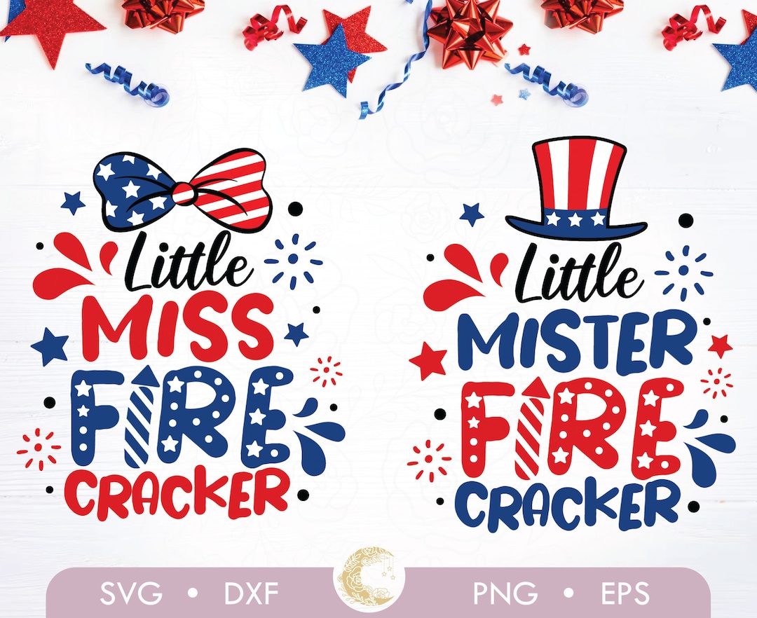 Little Firecracker Bundle Svg, Little Miss Firecracker SVG, Little ...