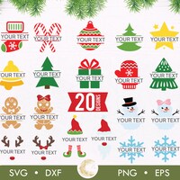 DIY Santa Split Monogram SVG, Christmas Santa Claus Split Frame ...
