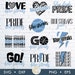 Blue Streaks Mascot Bundle SVG Go Blue Streaks SVG Blue - Etsy