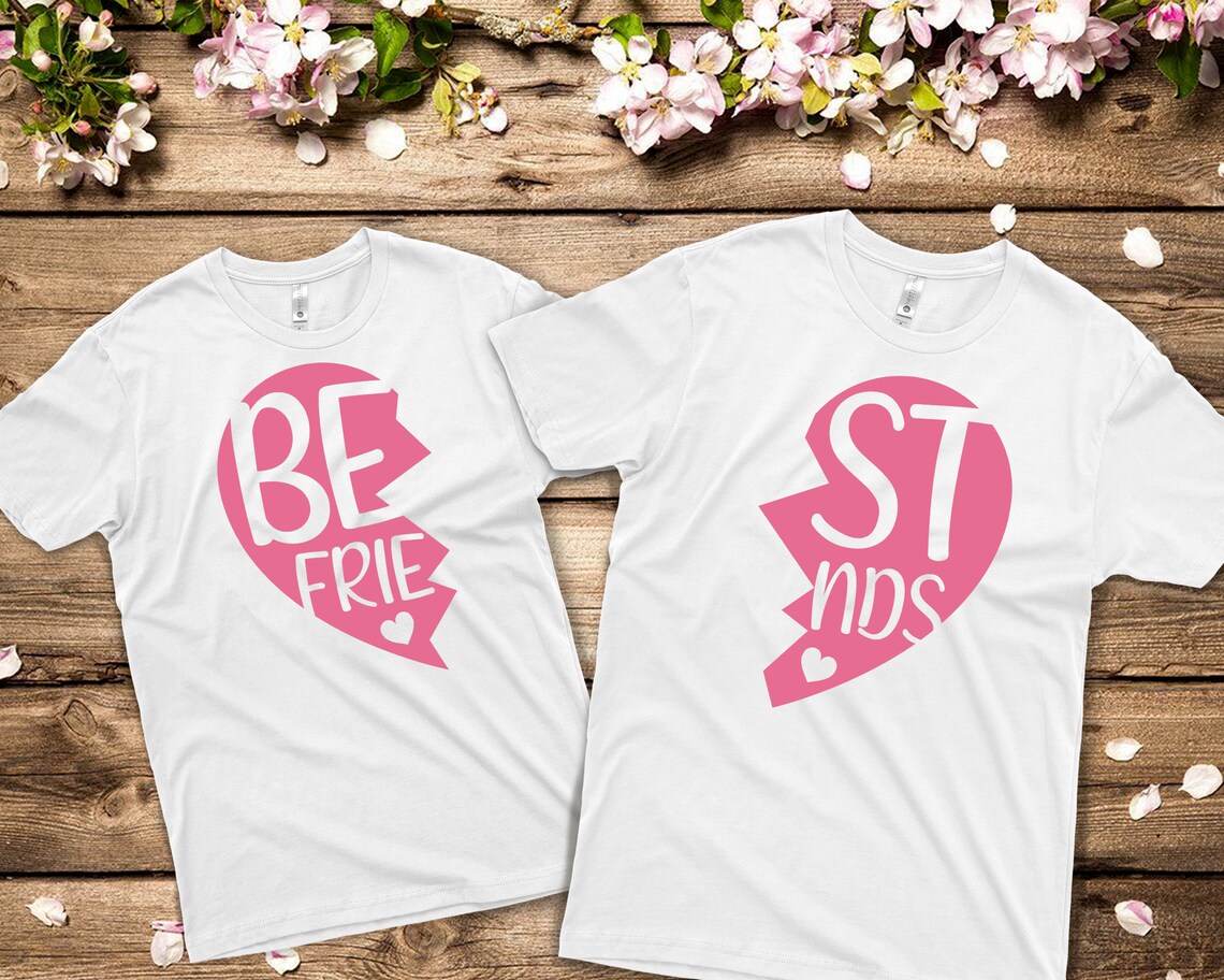 Besties Forever Heart Svg Best Friends Heart Svg Couple - Etsy