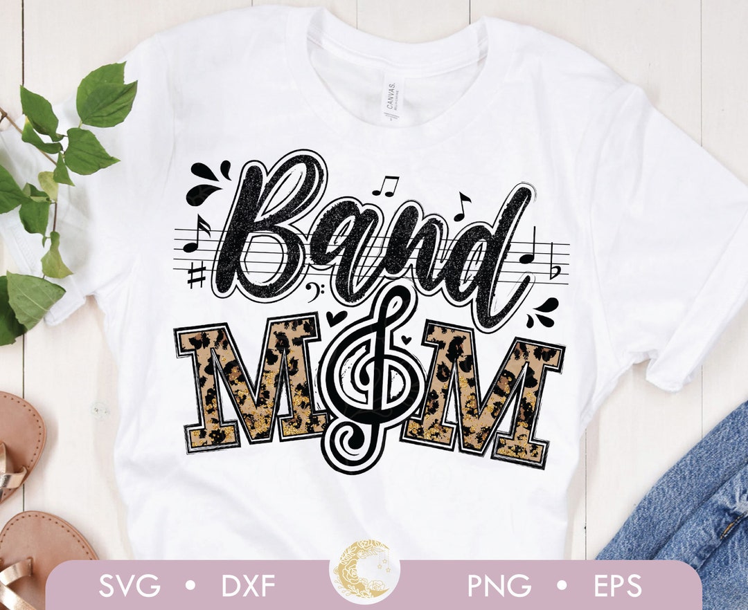 Band Mom Png, Band Mama Png, Mama T-shirt Leopard Design, Cheetah Print ...