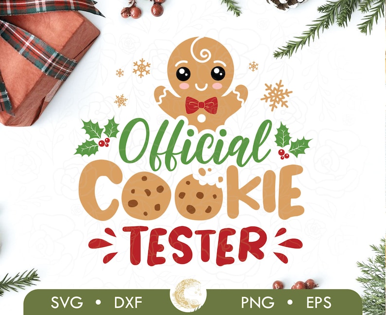 Official Cookie Tester SVG Christmas Sublimation Cookie - Etsy