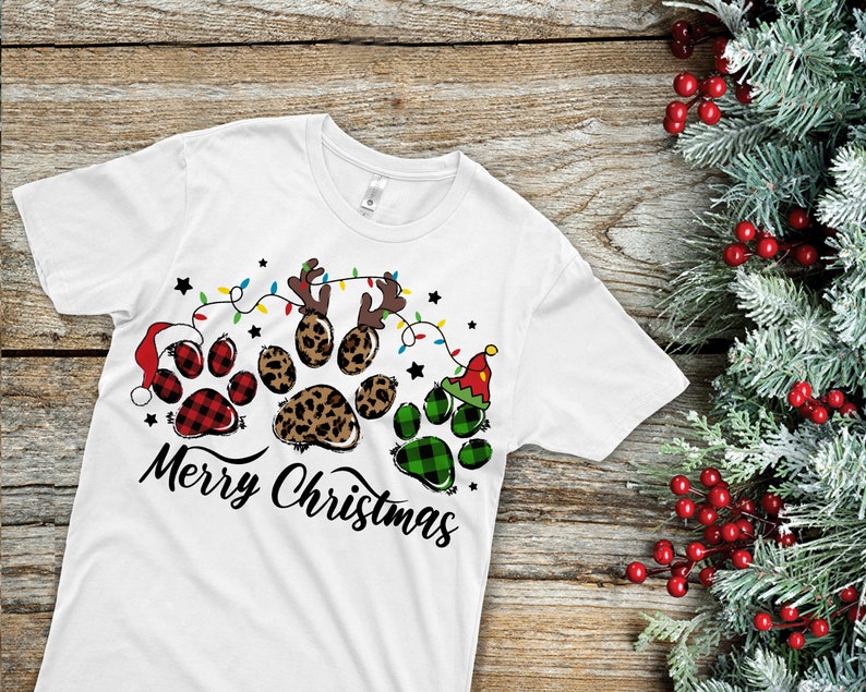Merry Christmas Paw Png, Happy Pawlidays PNG, Fur PNG, Christmas ...