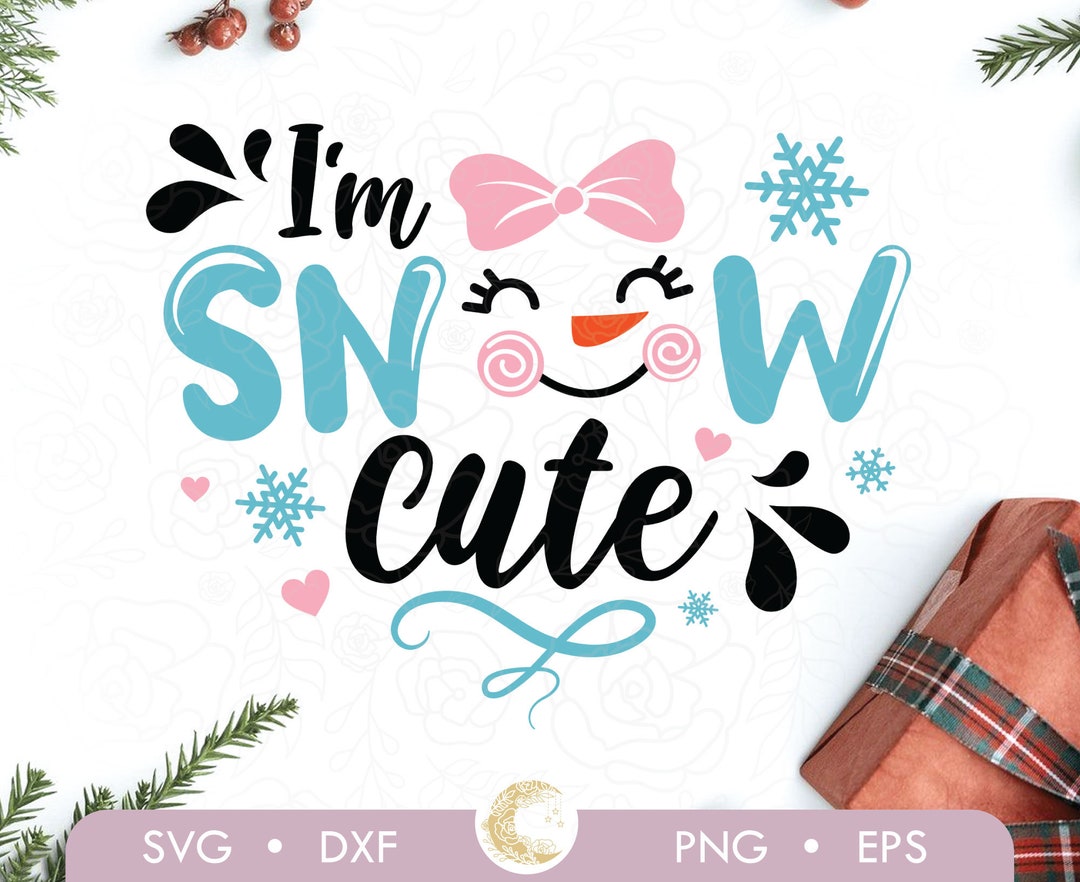 I'm Snow Cute Svg, My First Christmas SVG, Baby Christmas Number Design ...