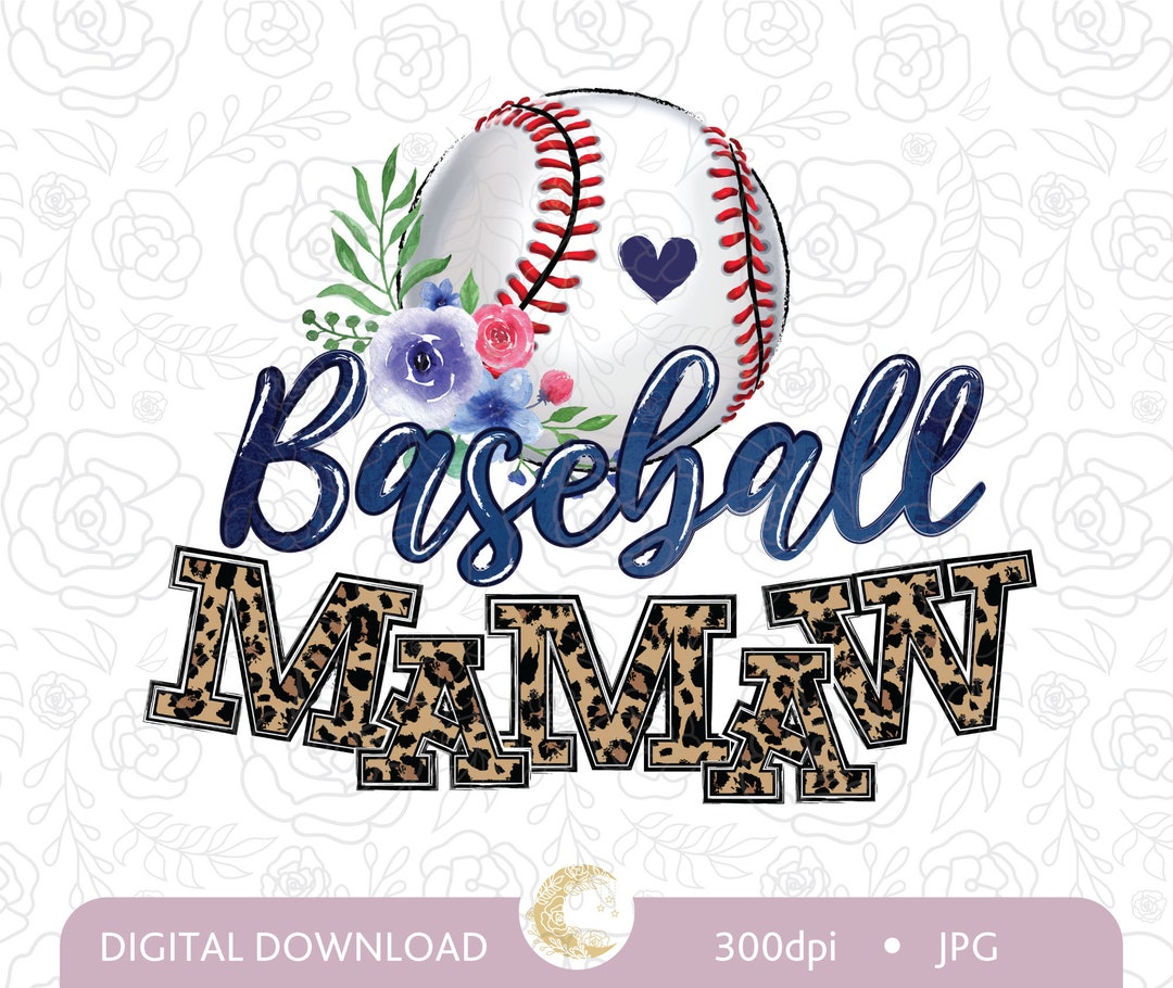 Baseball Mamaw Sublimation Leopard Mama Png Watercolor - Etsy