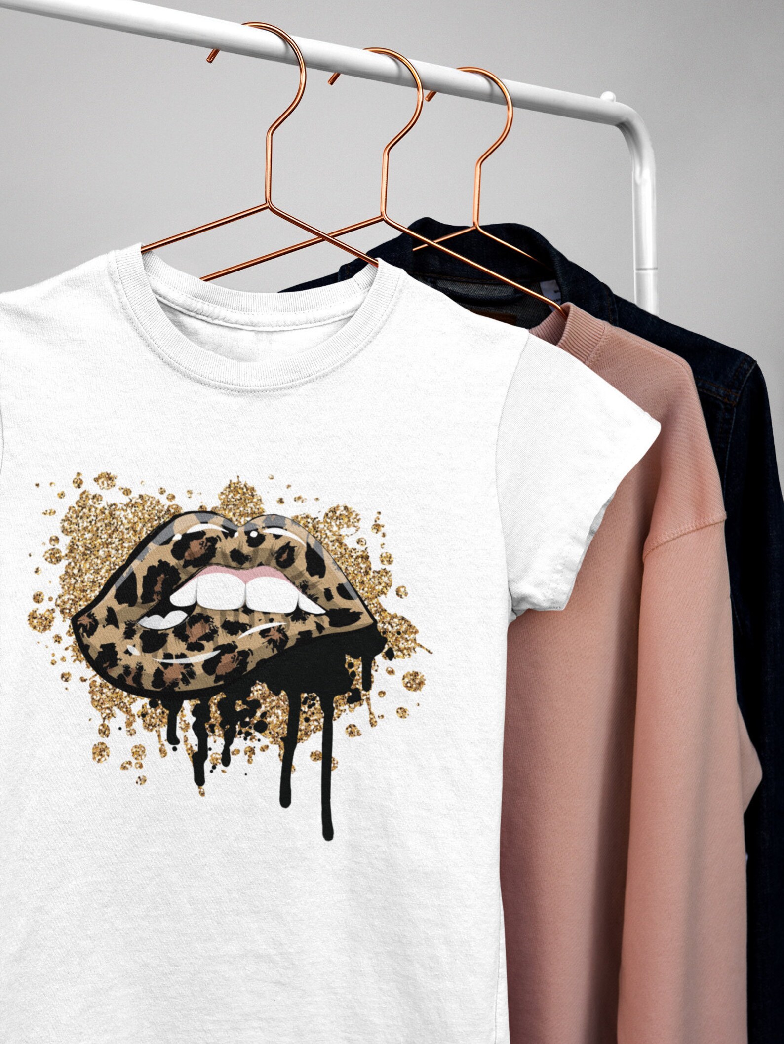 Leopard Lips Sublimation, Dripping Lips PNG, Leopard Dripping Lips ...
