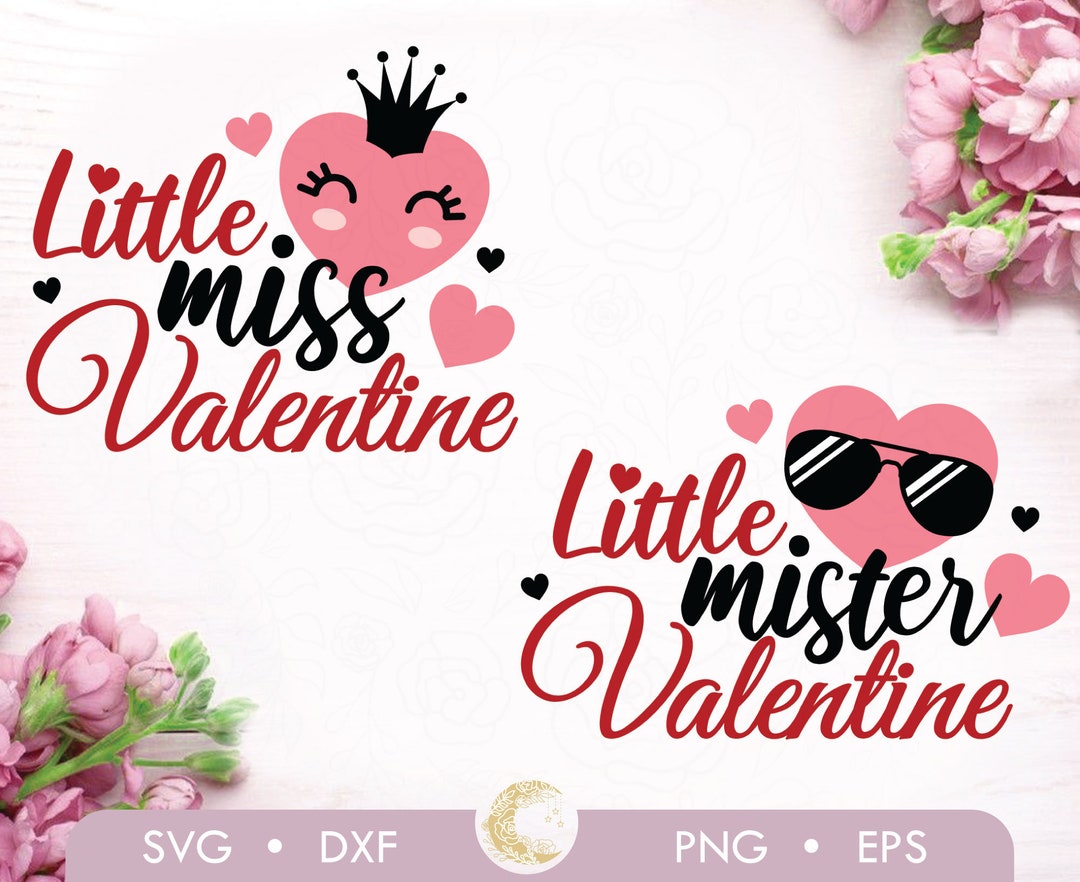 Valentine's Day Bundle Svg, Little Missis Valentine Svg, Little Mister ...