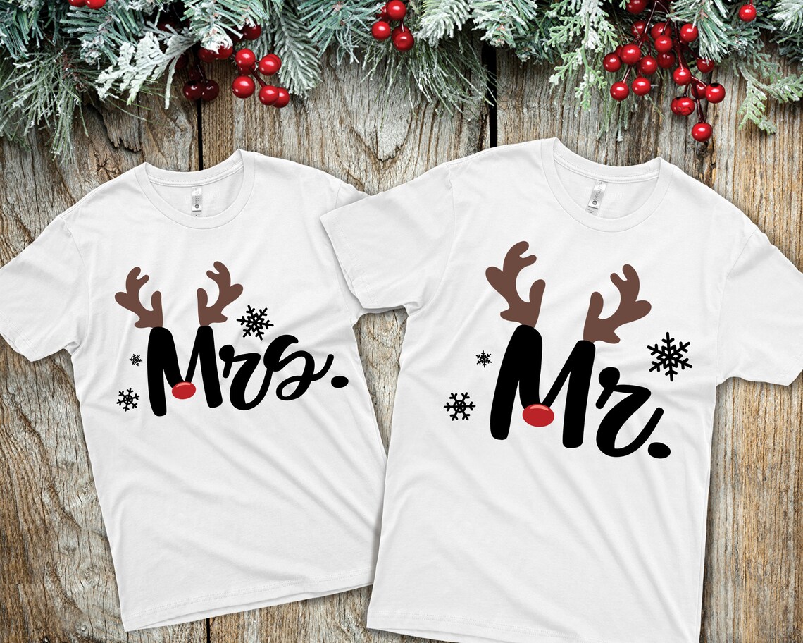 Mr and Mrs Bundle SVG Christmas Mr and Mrs Svg Wedding - Etsy