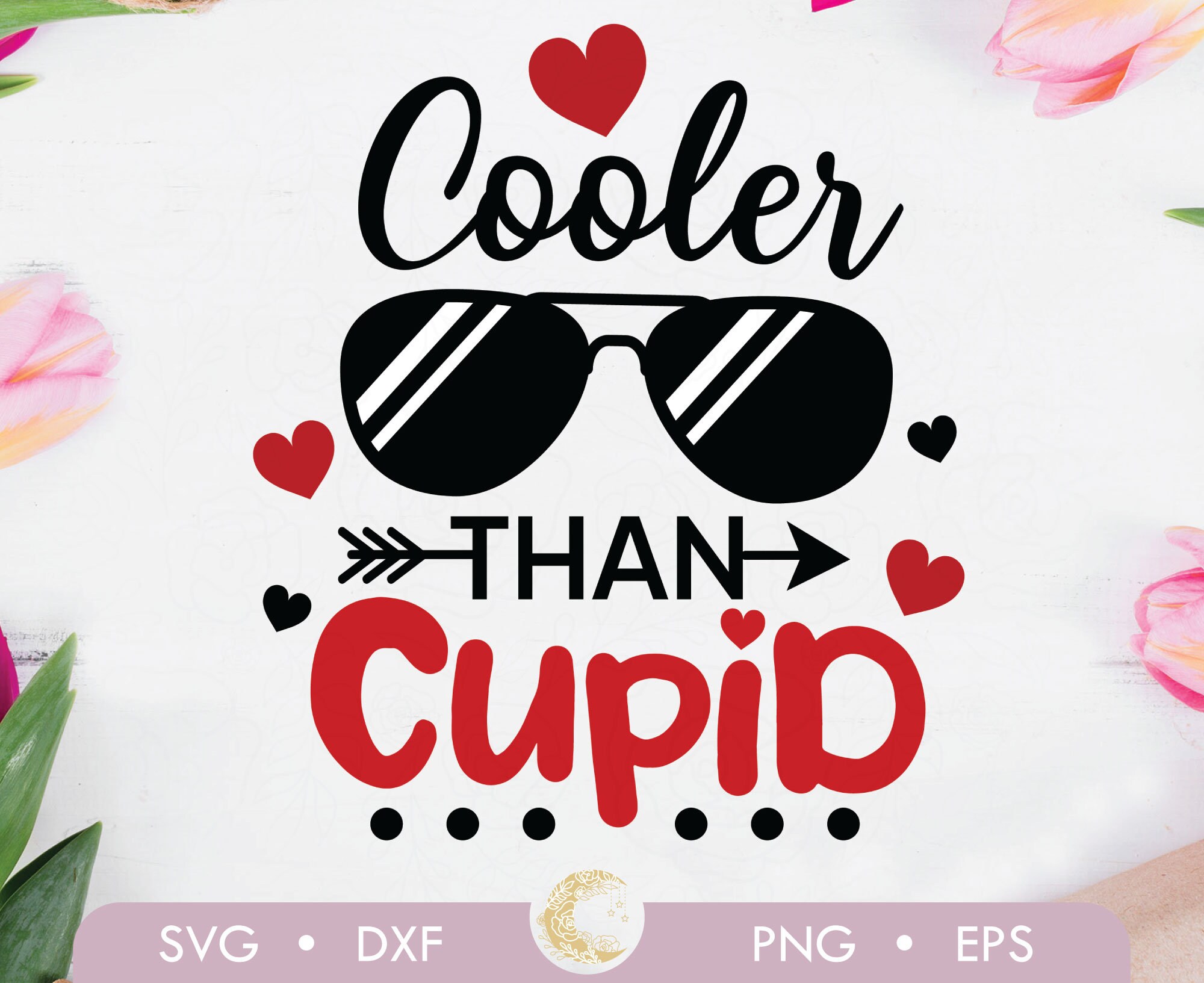 Cooler Than Cupid Svg Valentine's Day Svg Little Mister - Etsy