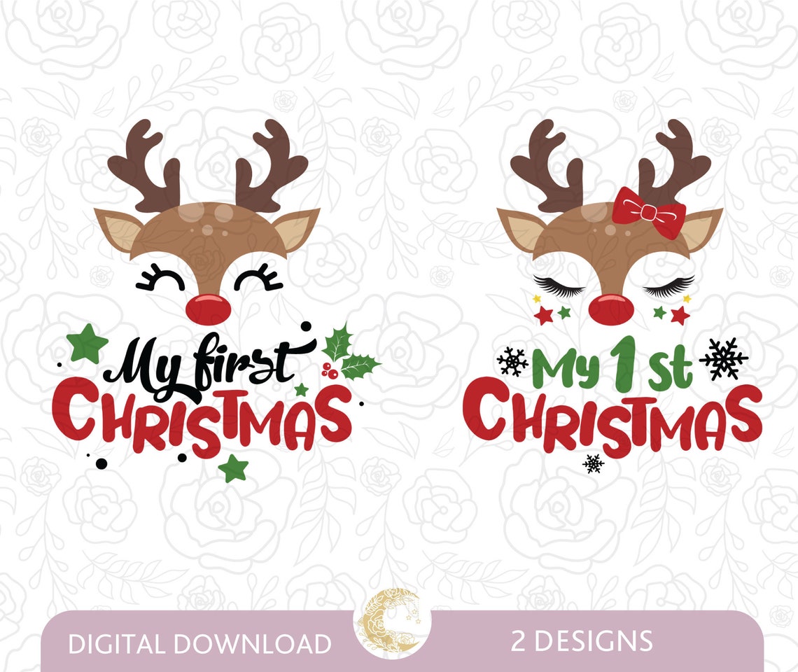 My First Christmas Bundle SVG Baby Christmas Design SVG - Etsy