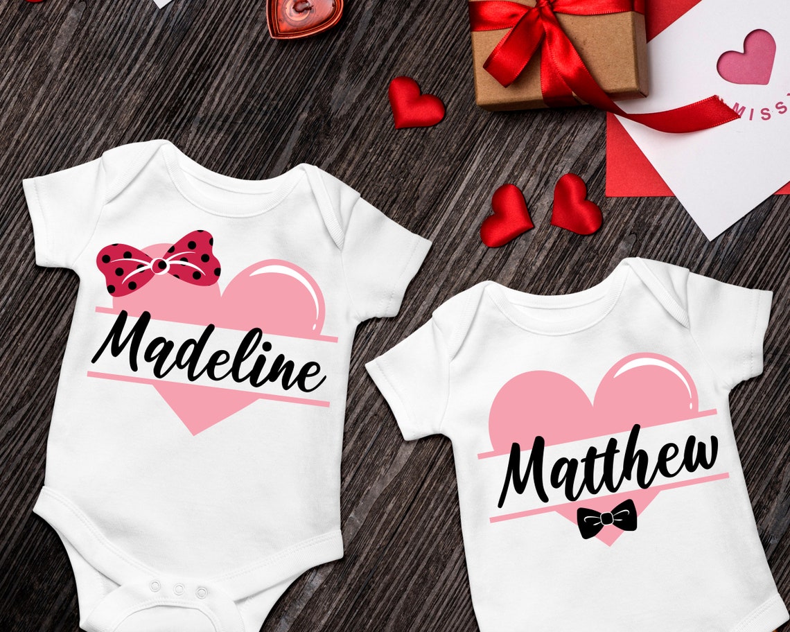 Heart Split Name Frame Bundle SVG Heart Monogram Frame SVG - Etsy