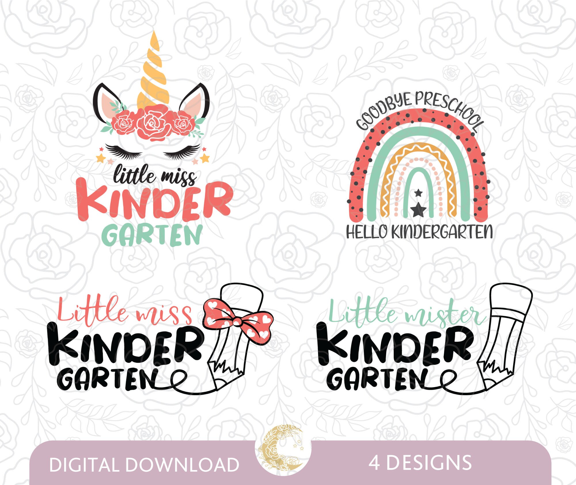 Hello Kindergarten Bundle Svg Back to School Svg - Etsy