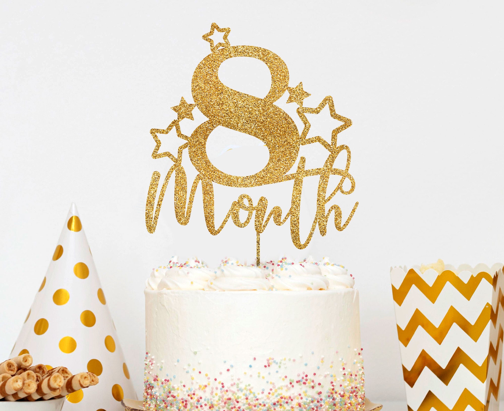 Baby Months Bundle SVG Baby Cake Topper Bundle Svg Monthly - Etsy