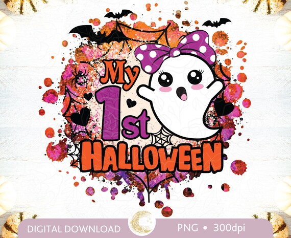 My 1st Halloween PNG My First Halloween Girl Png Baby's - Etsy