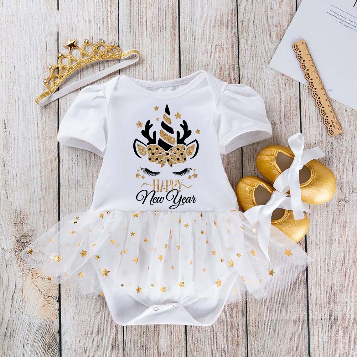 Happy New Year Unicorn Svg Unicorn Bundle Svg New Year Girl - Etsy