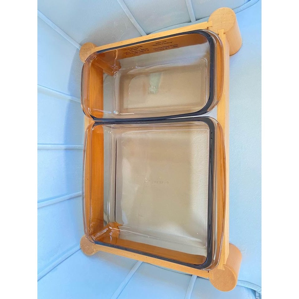 Vintage Pyrex / Corning Party Server Buffet Amber Baking - Etsy