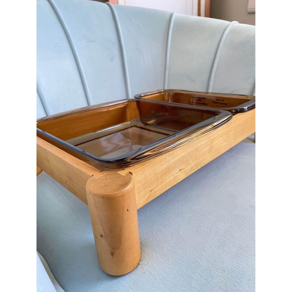 Vintage Pyrex / Corning Party Server Buffet Amber Baking - Etsy